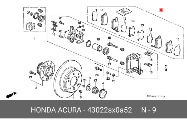 HONDA 43022-SX0-A52 43022-SJF-000,3502315AKZ16A,43022-SP0-E03 ...