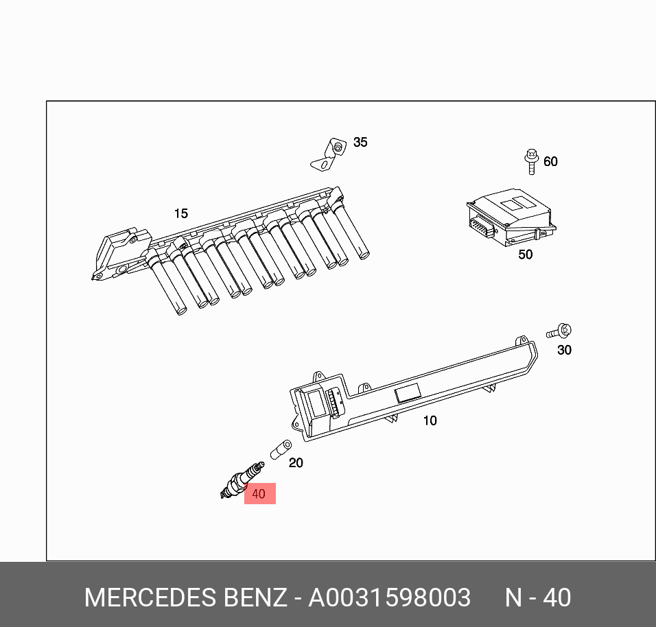 MERCEDES-BENZ A0031598003 12290-RB0-J01,9807B-56A5W,9807B-56A7W,2036000500